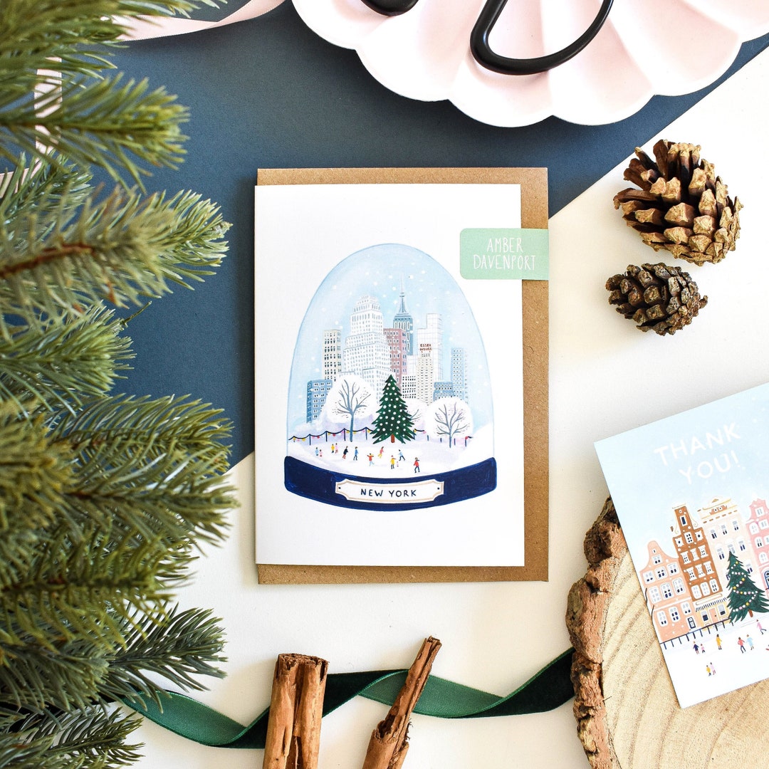 New York Christmas Card Travel Christmas Card Holiday Card - Etsy UK