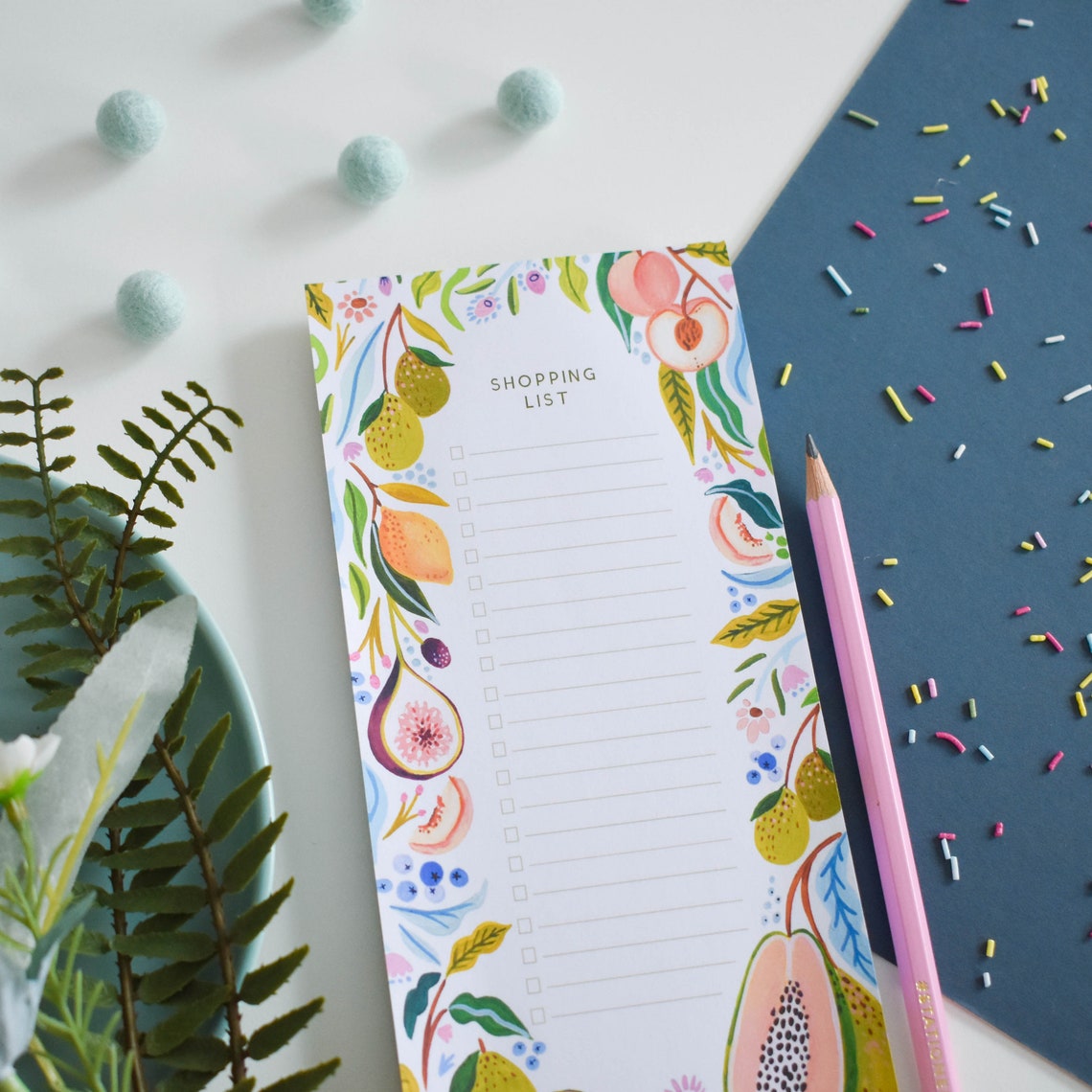 Grocery List Notepad Shopping List Magnetic Notepad Food | Etsy