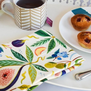 Fig Tea Towel, Kitchen Towel, Kitchen Decor, New Home Gift, Dish Towel ...