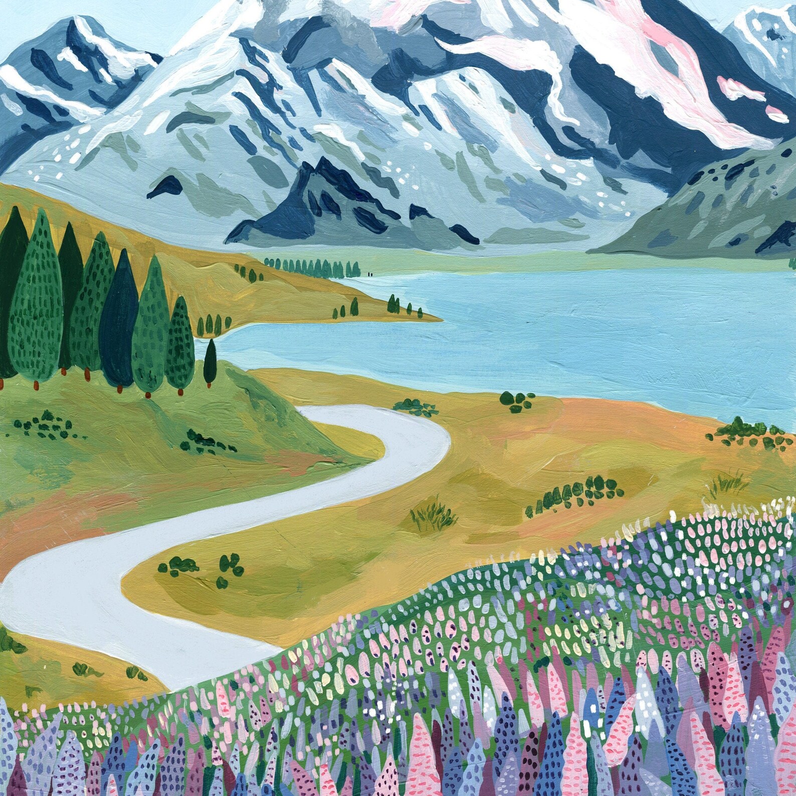Aoraki Mount Cook New Zealand Art Print Travel Poster New - Etsy