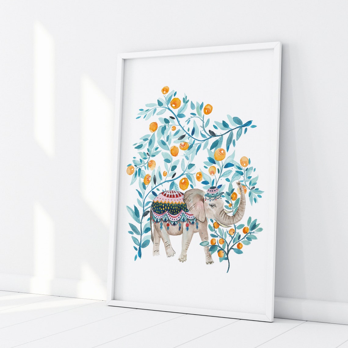 Elephant / Nursery Wall Art / Boho / Home Decor / Baby Gift / Baby ...
