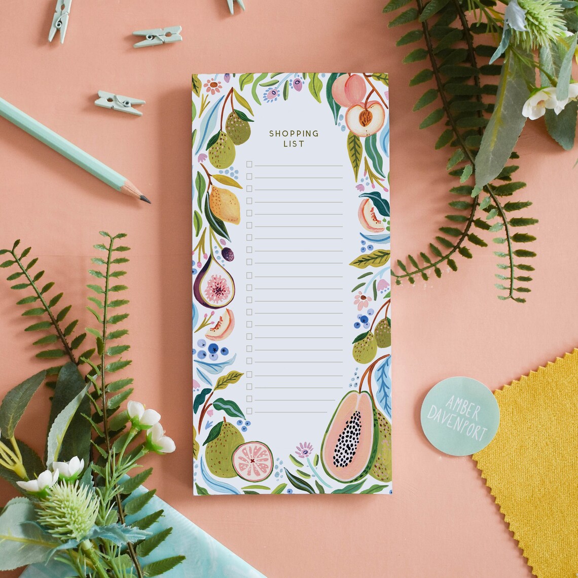 Grocery List Notepad Shopping List Magnetic Notepad Food - Etsy