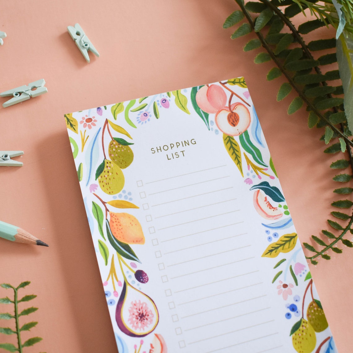 Grocery List Notepad Shopping List Magnetic Notepad Food - Etsy