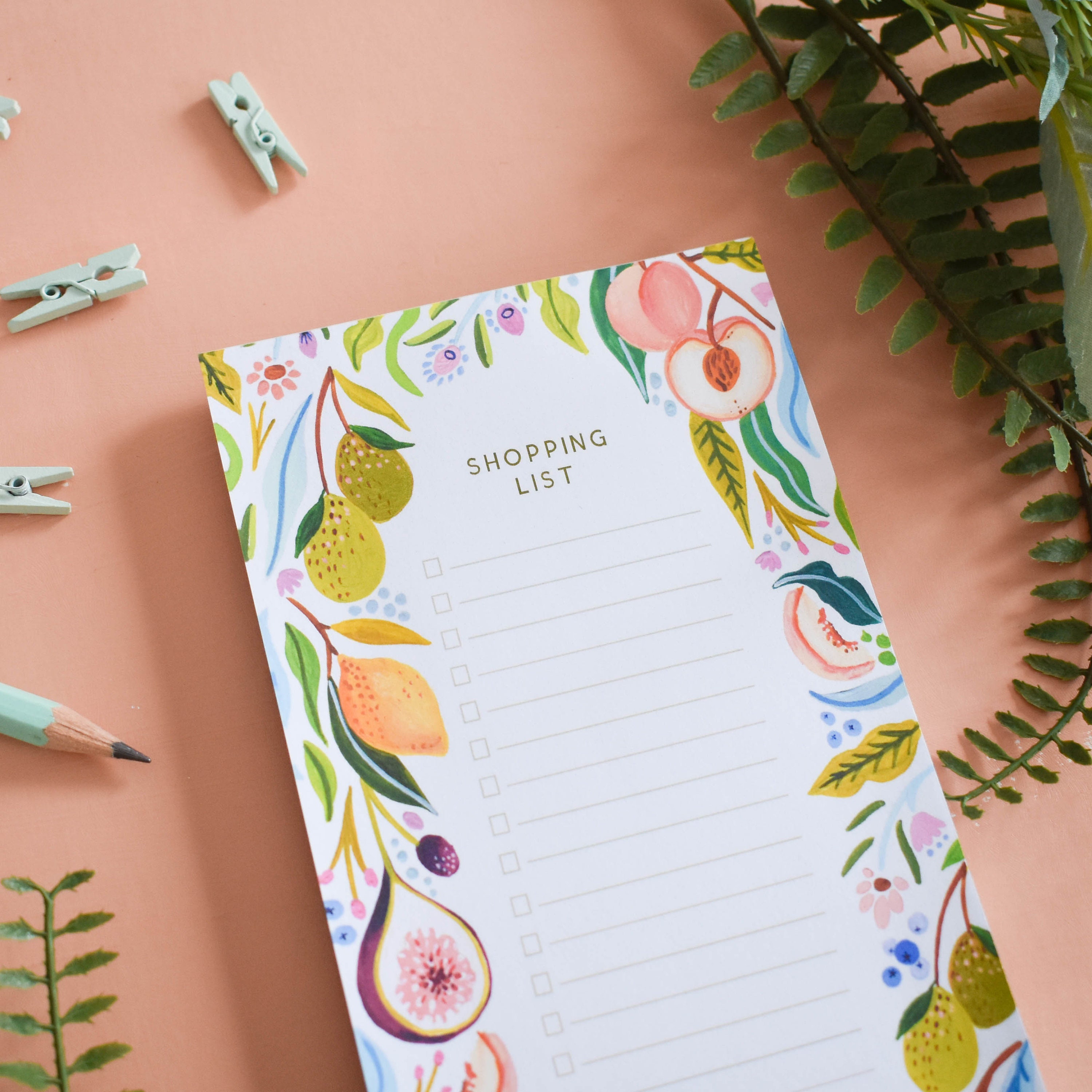 Grocery List Notepad, Shopping List, Magnetic Notepad, Food Planner ...