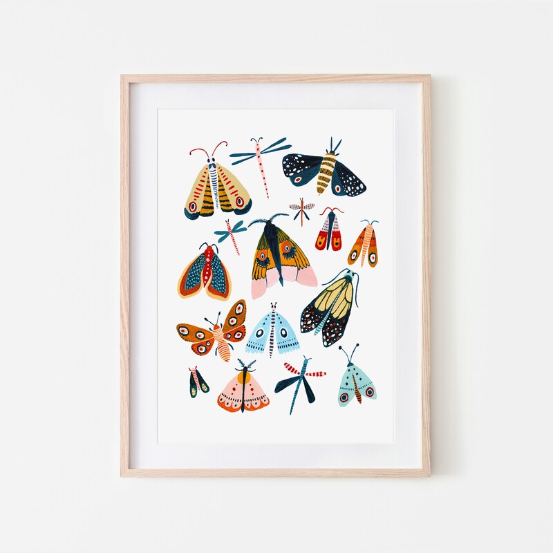 Moth Print - Etsy