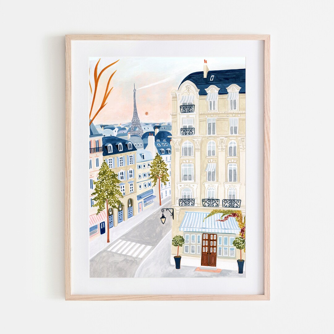 Paris Art Print, Eiffel Tower Wall Art, France, Parisian Poster, Paris ...
