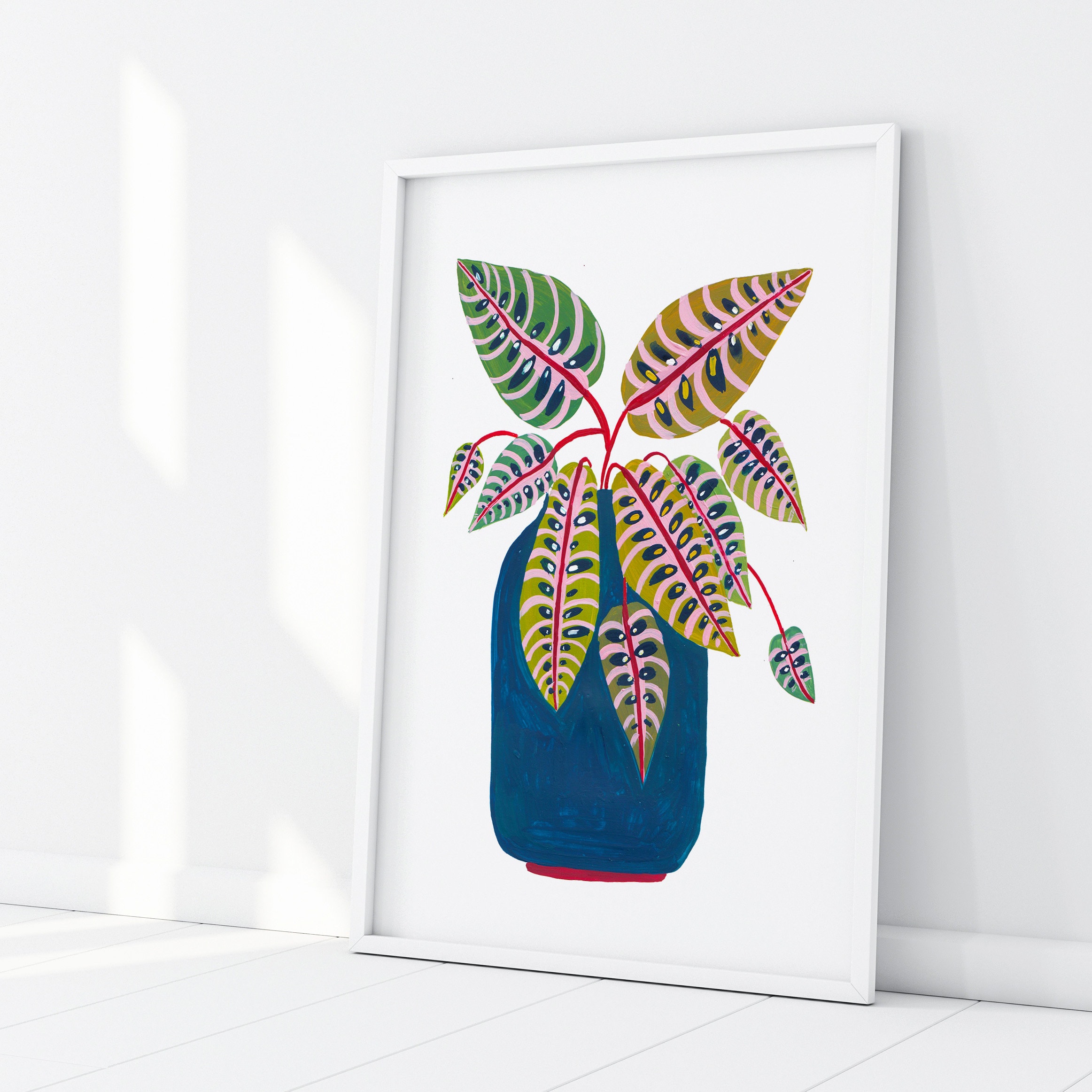 Botanical Print / Prayer Plant / Botanical Illustration / Home | Etsy