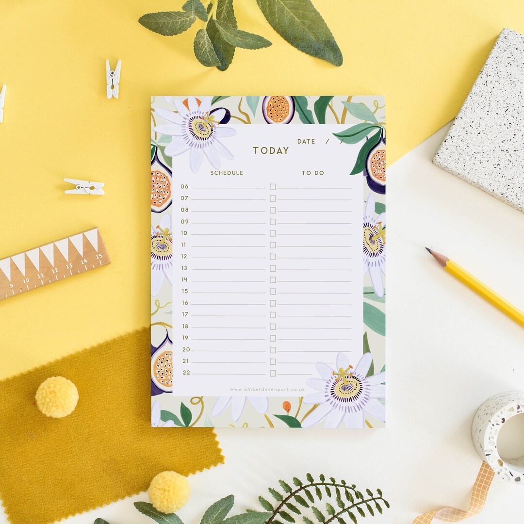 A5 Daily Planner Pad, to Do List, Everyday Planner, Daily Tasks ...