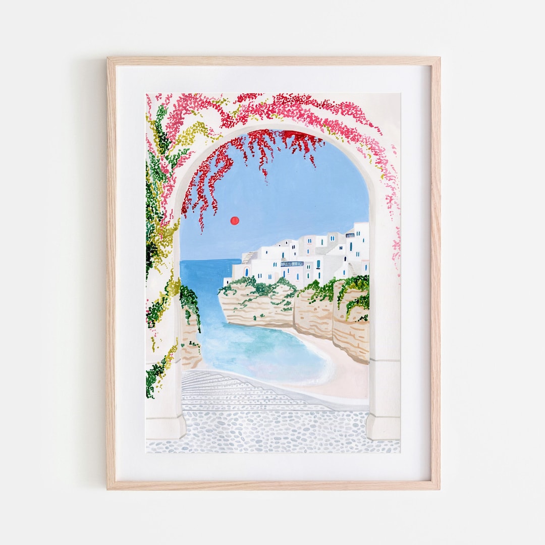 Puglia Art Print, Polignana a Mare Art Print , Italy Art Print, Travel ...