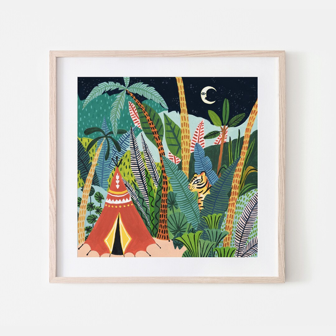 Tiger Print / Tipi / Botanical Print / Safari/Jungle/Animal Prints ...