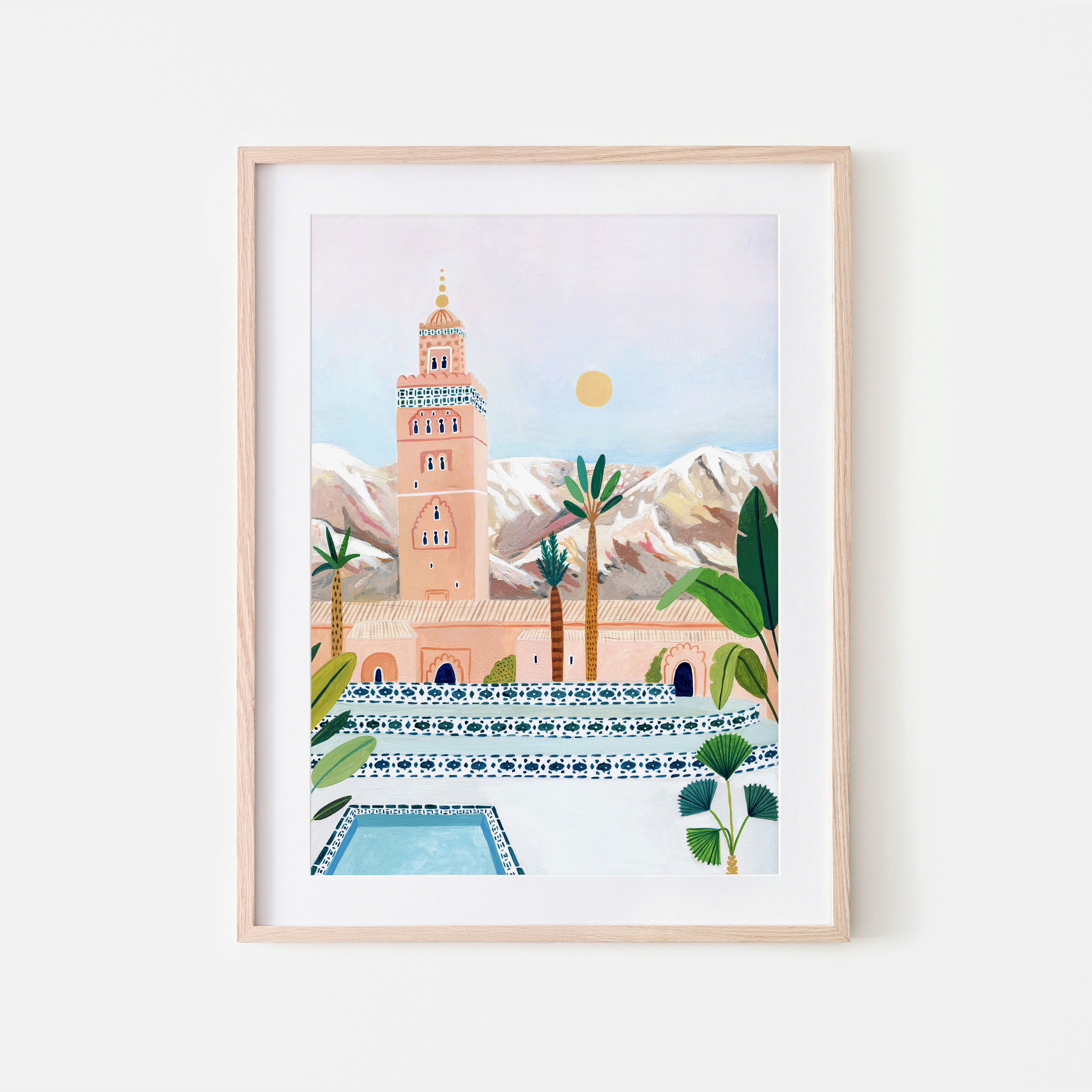 Marrakech Art Print Morocco Art Print Marrakech Poster - Etsy