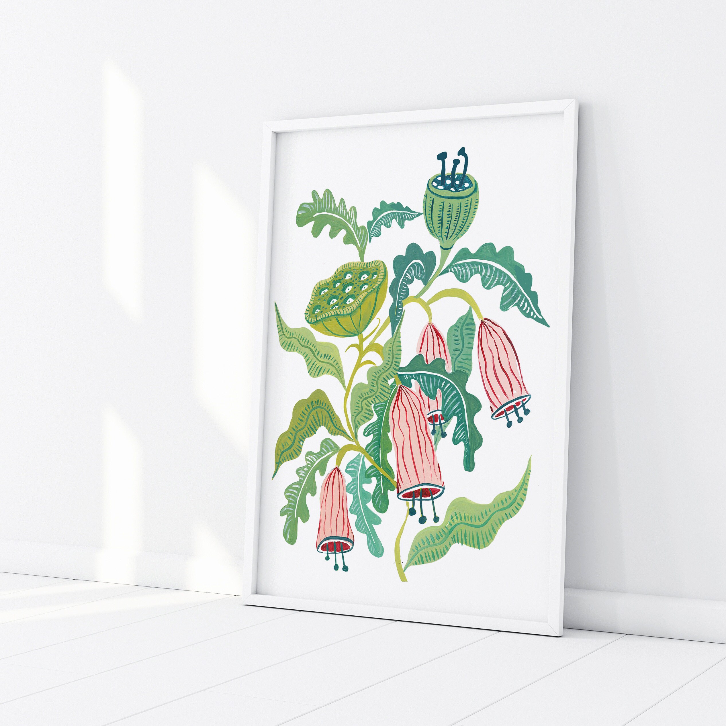 Flower Print / Botanical Print / Flowers / Nature / Art Print / Wall ...