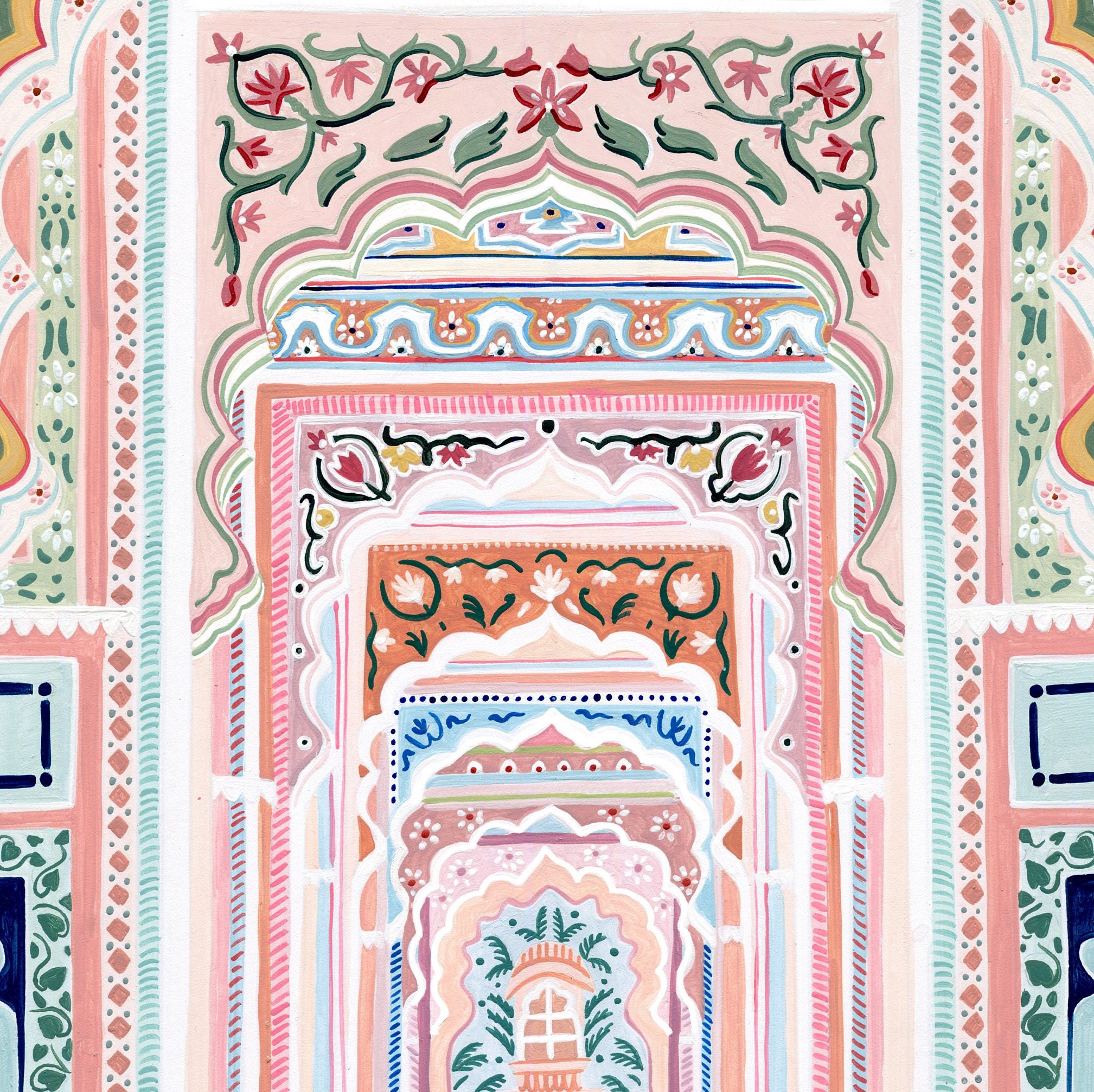 Patrika Gate Jaipur Art Print India Art Print Travel Print - Etsy