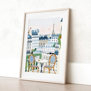 Paris Art Print, Eiffel Tower Wall Art, France, Parisian Poster, Paris ...