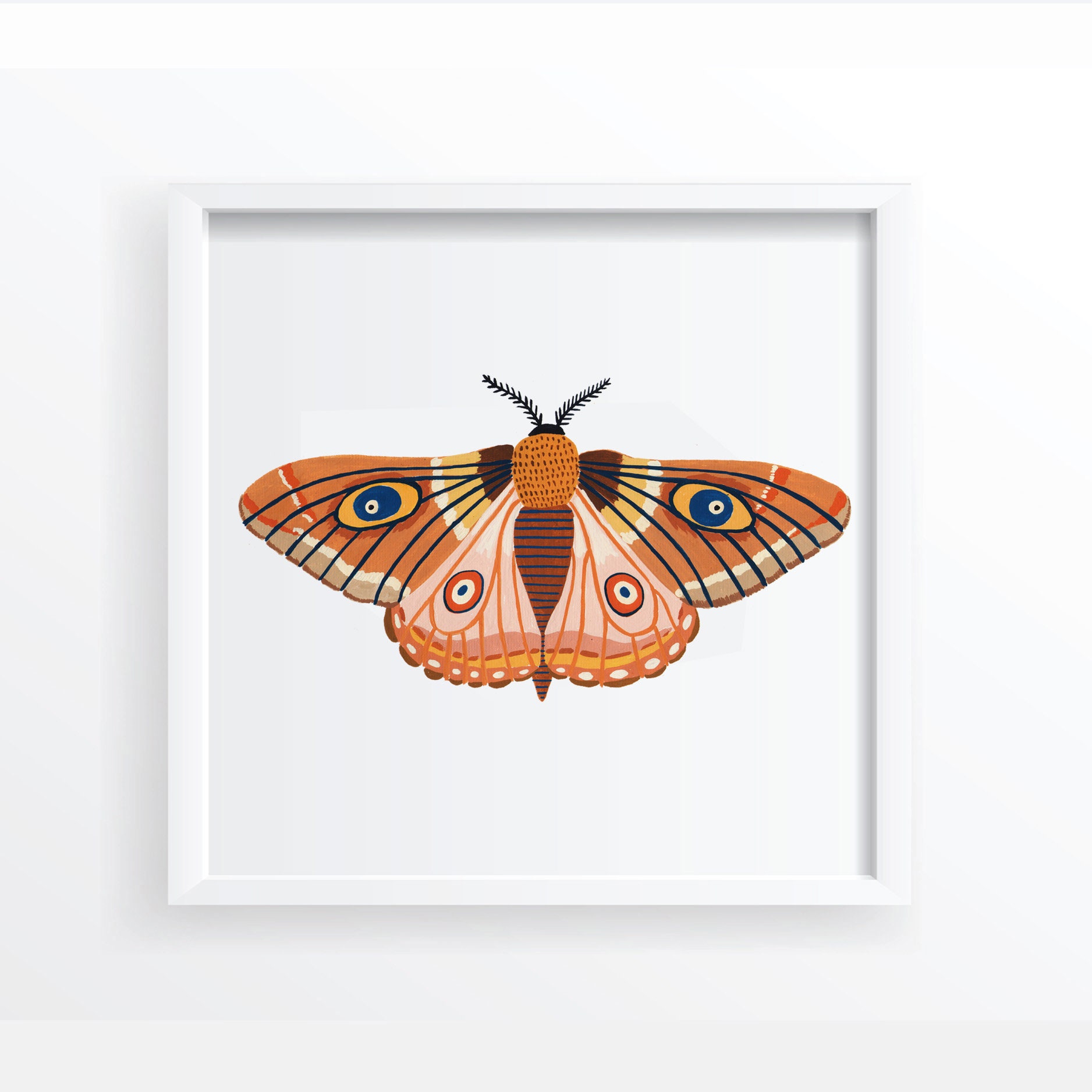 Autumn Moth Print Insect Print Butterfly Nursery Wall Art - Etsy
