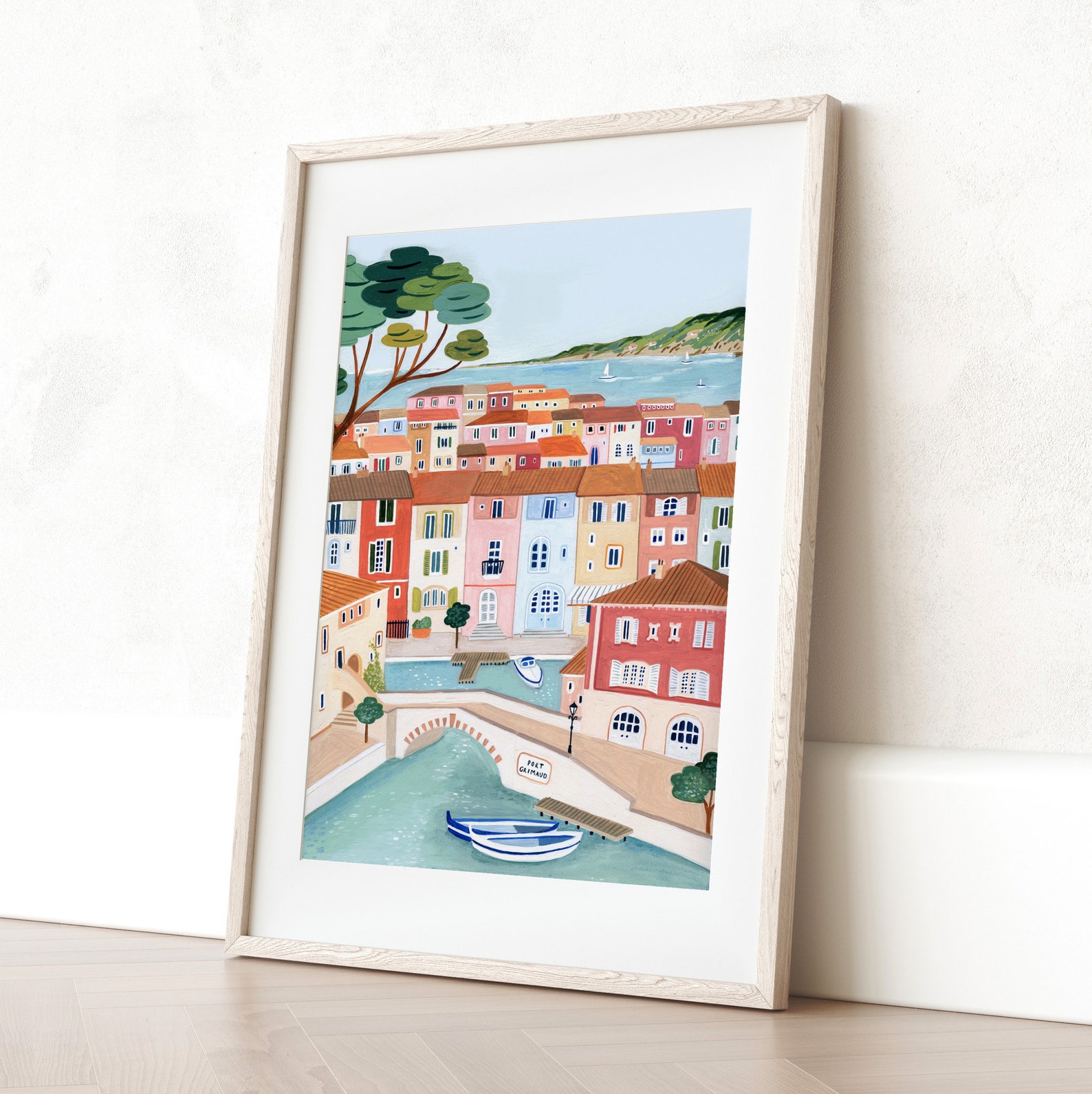 French Riviera Art Print, Port Grimaud, France Wall Art France Travel ...