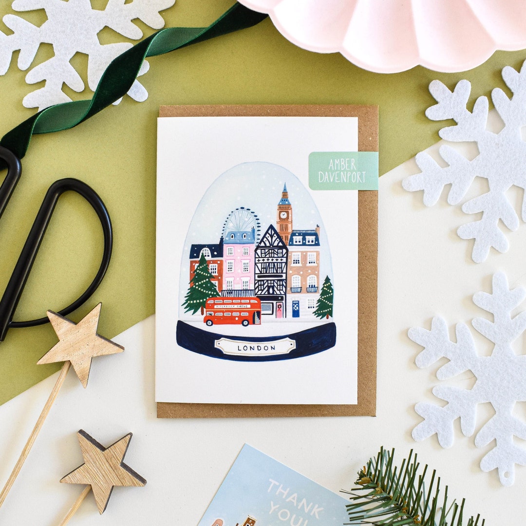 London Christmas Card, England Christmas Card, Travel Christmas Card ...
