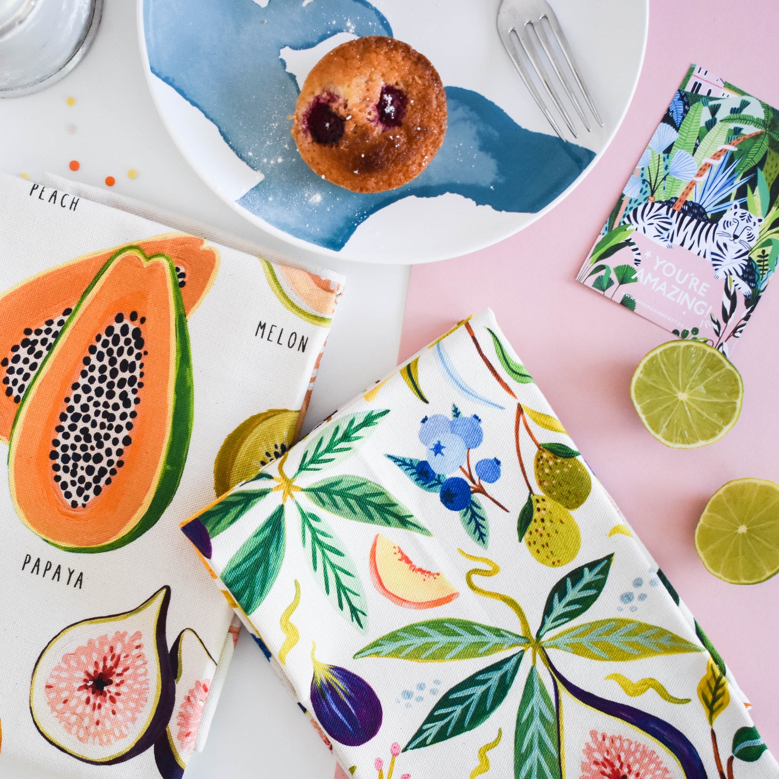 Fig Tea Towel Kitchen Towel Kitchen Decor New Home Gift - Etsy