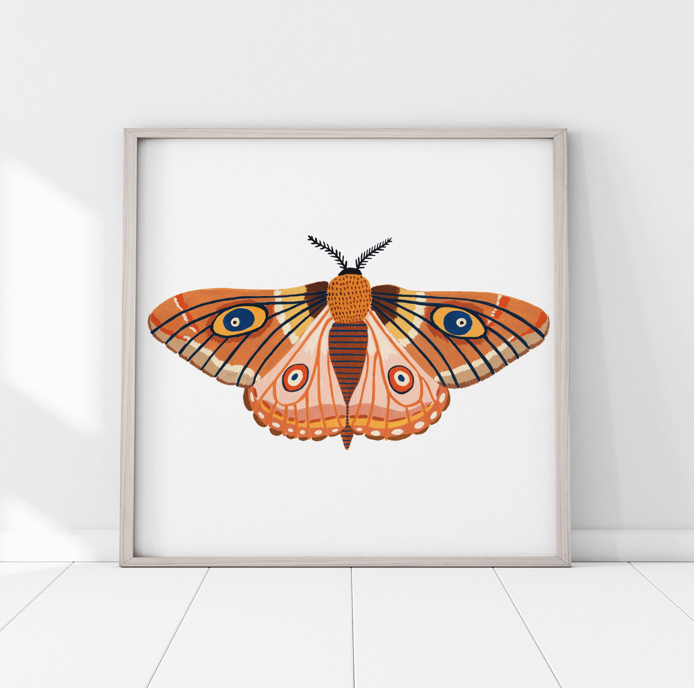 Autumn Moth Print Insect Print Butterfly Nursery Wall Art - Etsy
