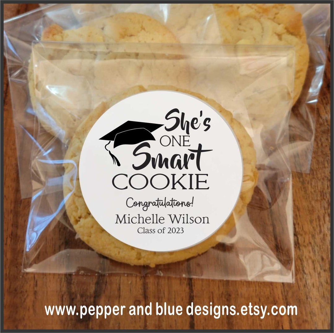 One Smart Cookie Label Graduation Gift Labels Graduation - Etsy