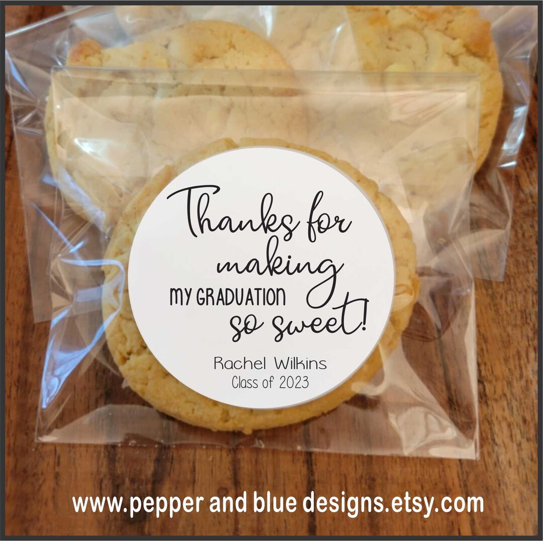 One Smart Cookie Label, Graduation Gift Labels, Graduation Gift Bags ...