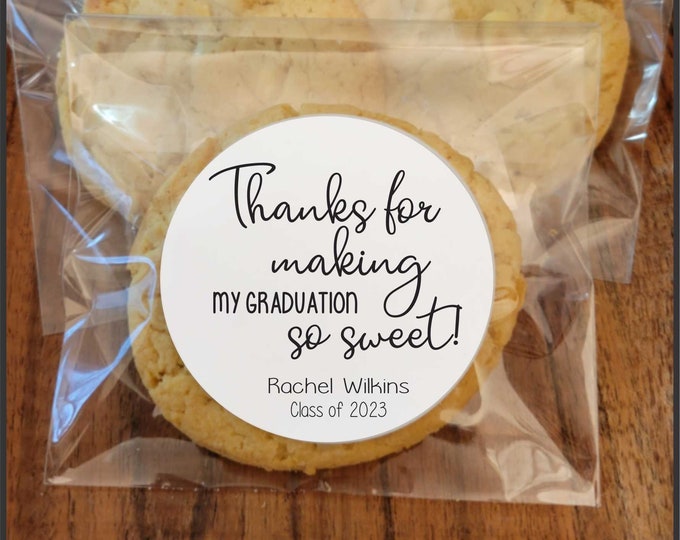 One Smart Cookie Label, Graduation Gift Labels, Graduation Gift Bags ...