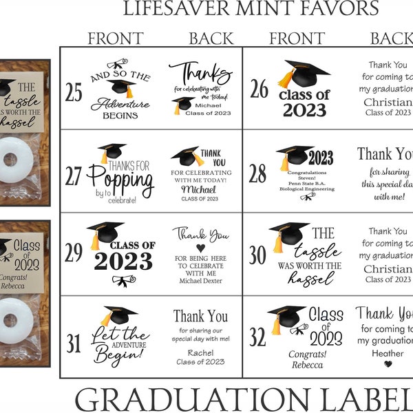 Graduation Favors - Etsy
