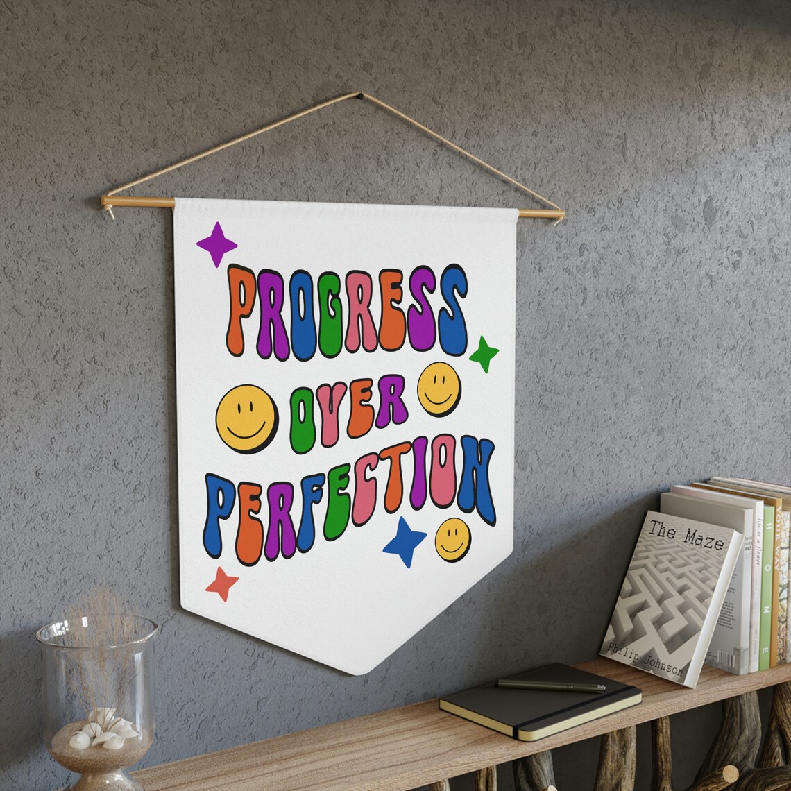 Growth Mindset Poster Pennant Classroom Tapestry Classroom Quote Poster ...