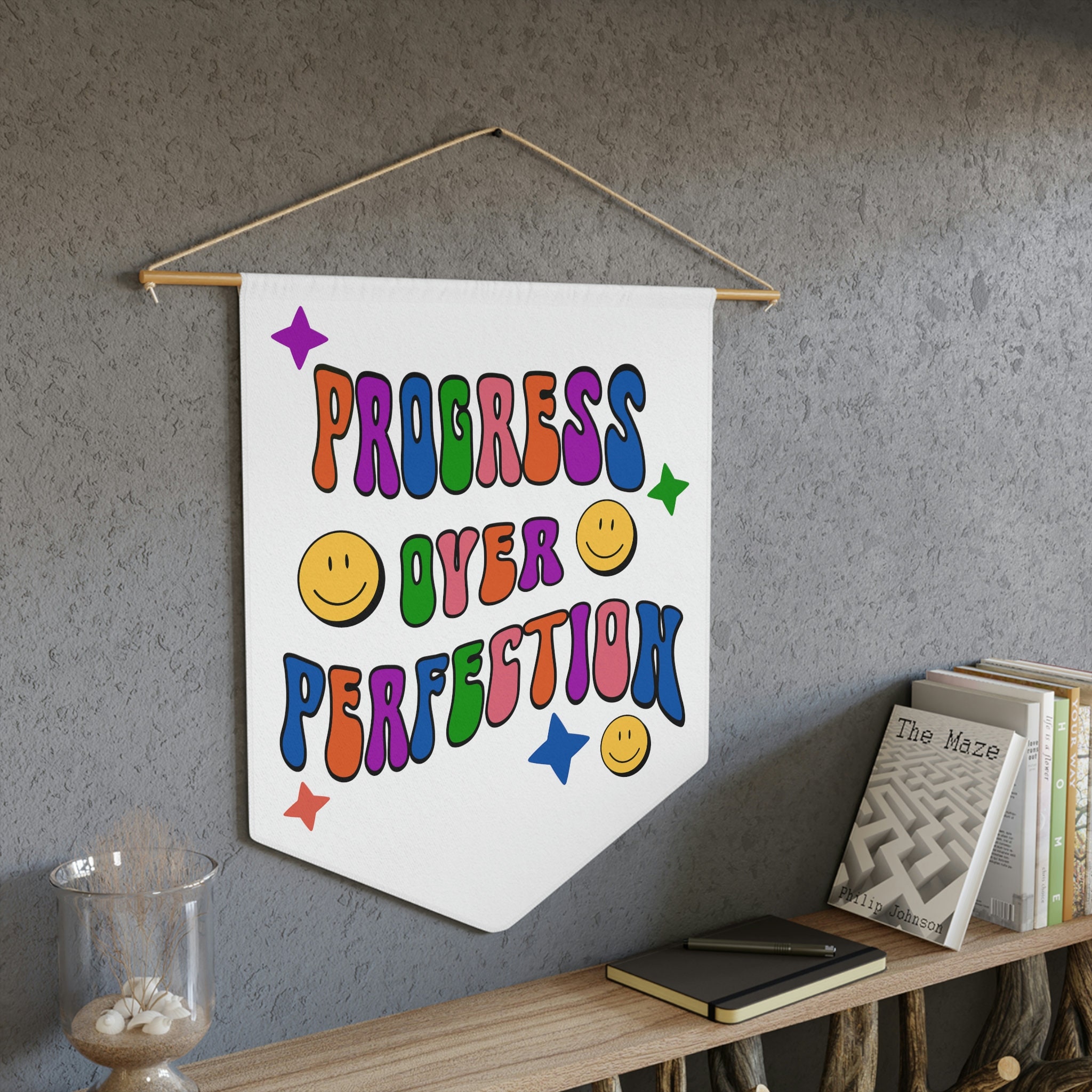 Growth Mindset Poster Pennant Classroom Tapestry Classroom Quote Poster ...