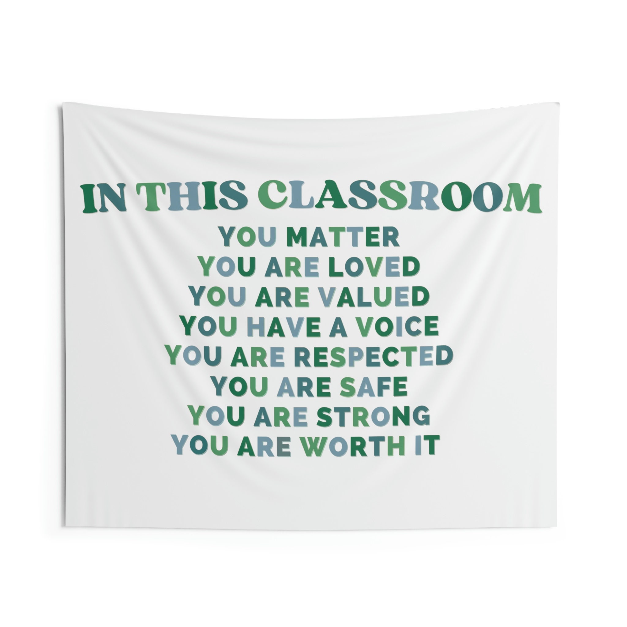 Classroom Quotes Over the Bed Wall Decor Tapestry Classroom Wall Decor ...
