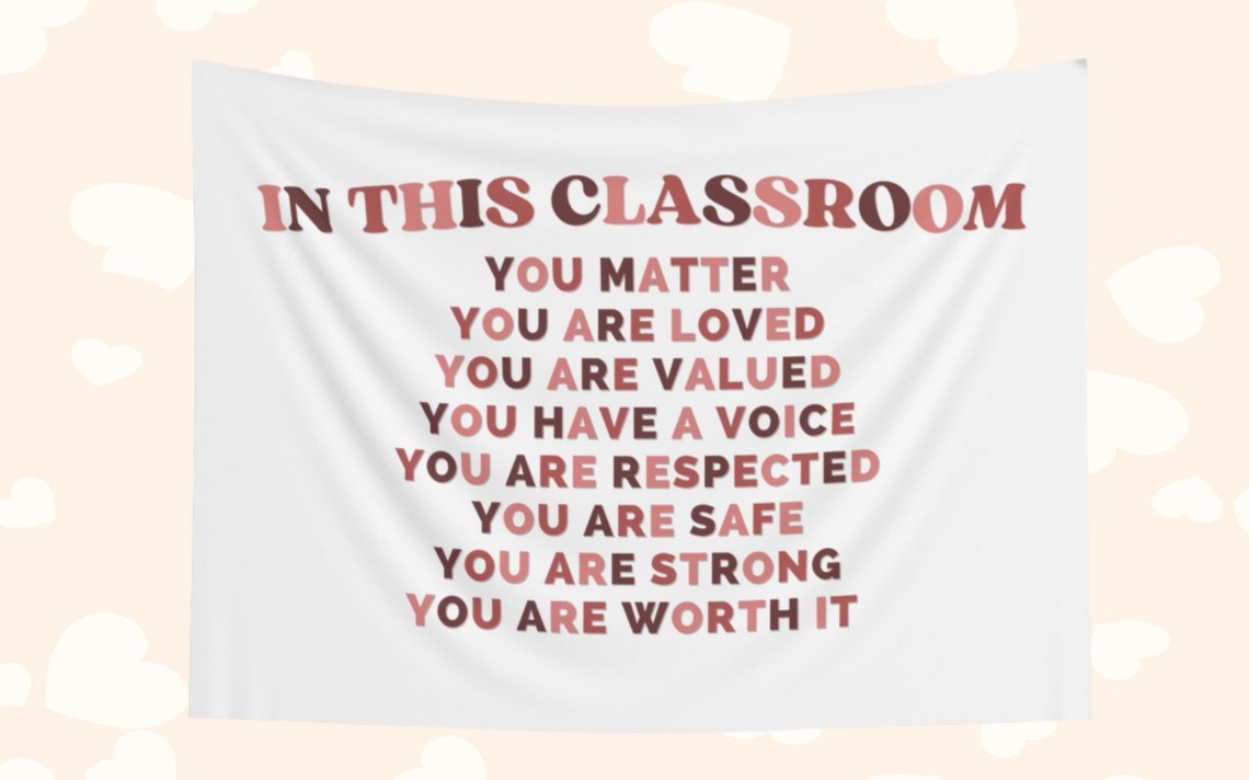 Classroom Quotes Over the Bed Wall Decor Tapestry Classroom Wall Decor ...