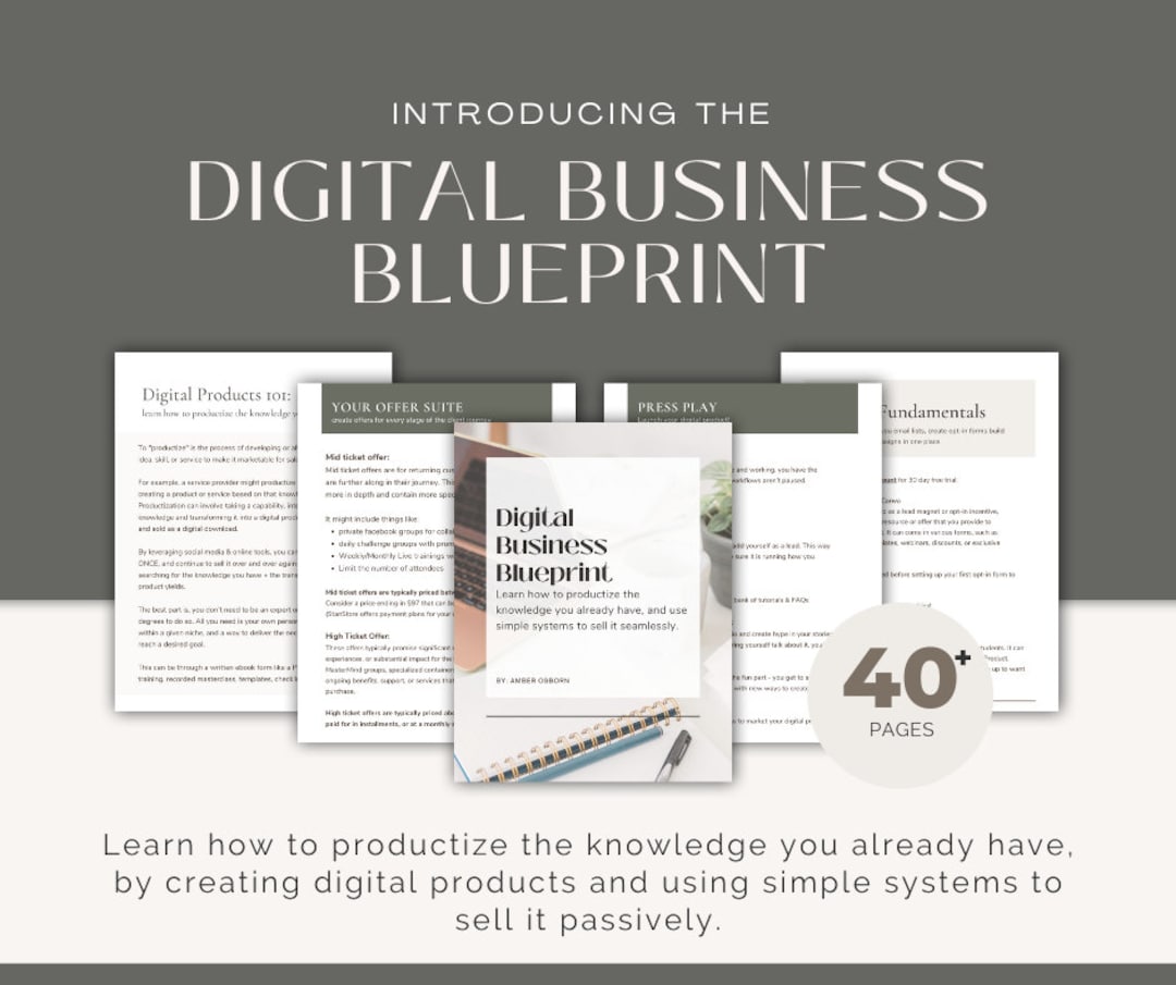 Digital Business Blueprint: Learn How to Create and Sell Your Own ...