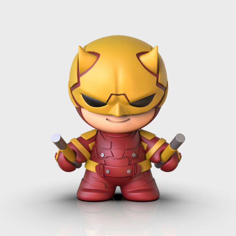 Chibi DAREDEVIL STL 3D Printing Files | High Quality | Cute | 3D Model ...