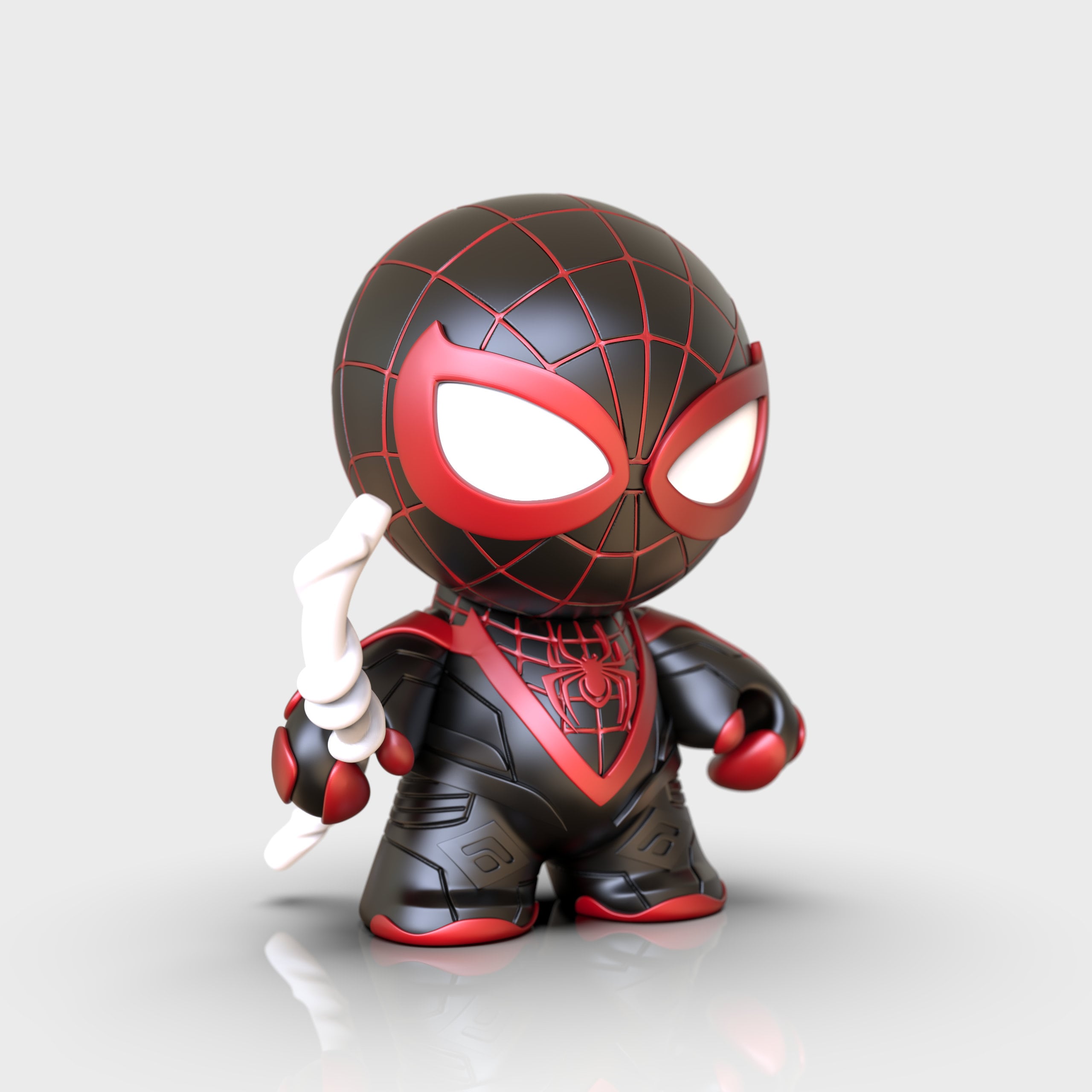 Chibi Miles Morales SPIDER-MAN STL 3D Printing Files | High Quality ...