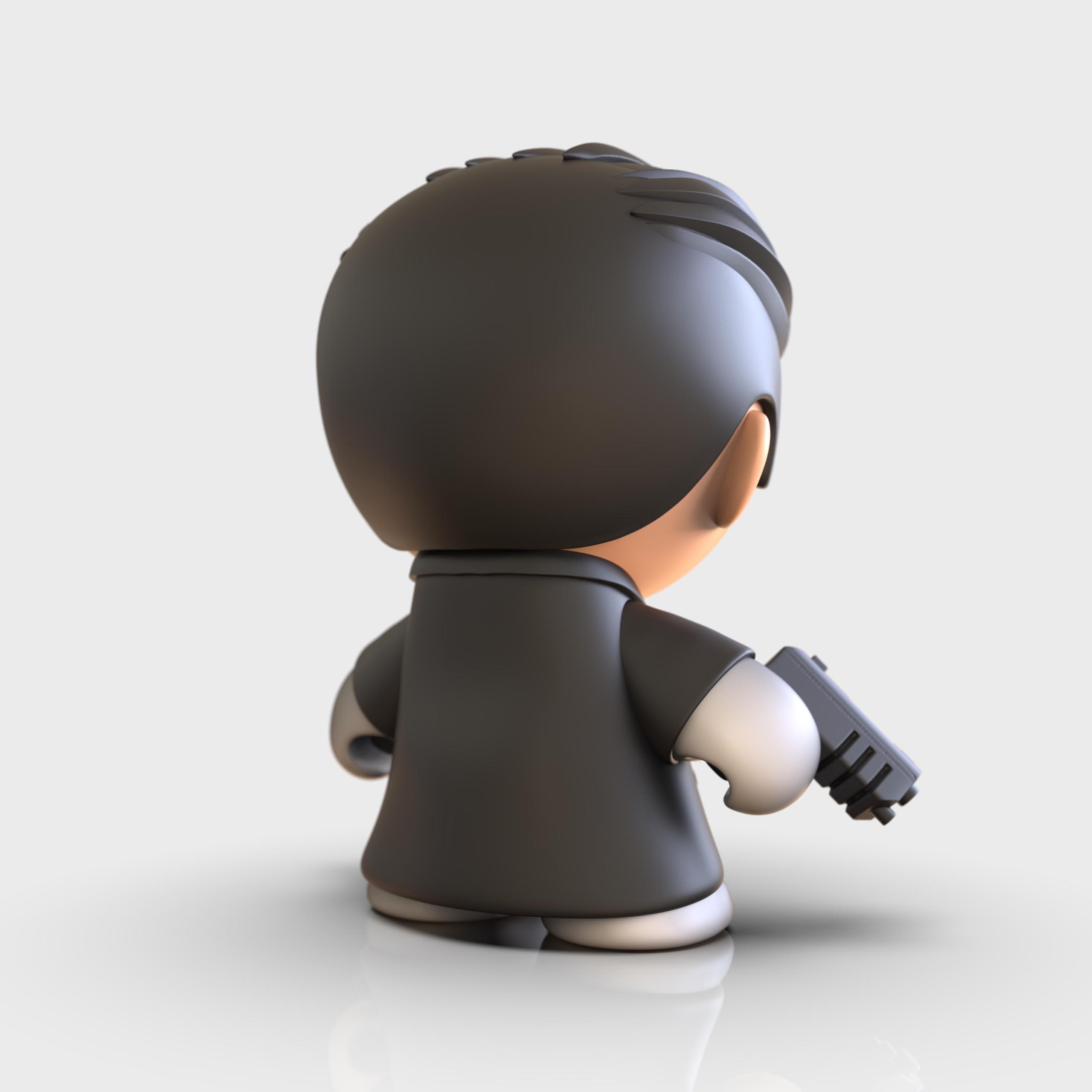 Chibi PUNISHER STL 3D Printing Files | High Quality | Cute | 3D Model ...