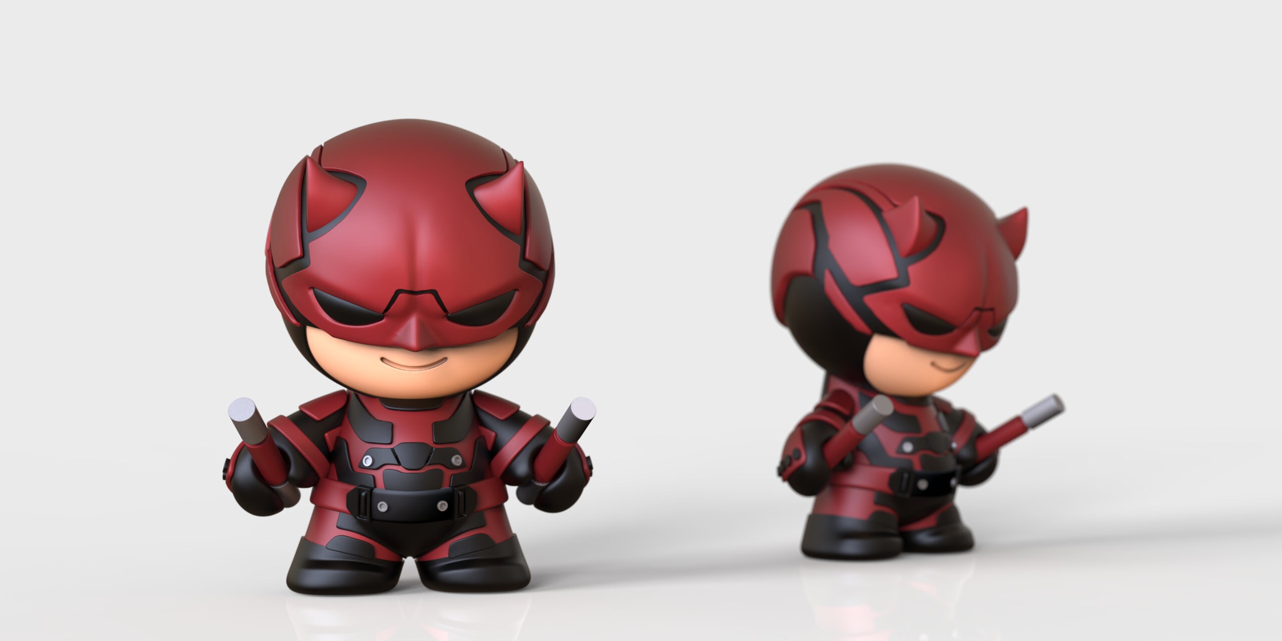 Chibi DAREDEVIL STL 3D Printing Files | High Quality | Cute | 3D Model ...