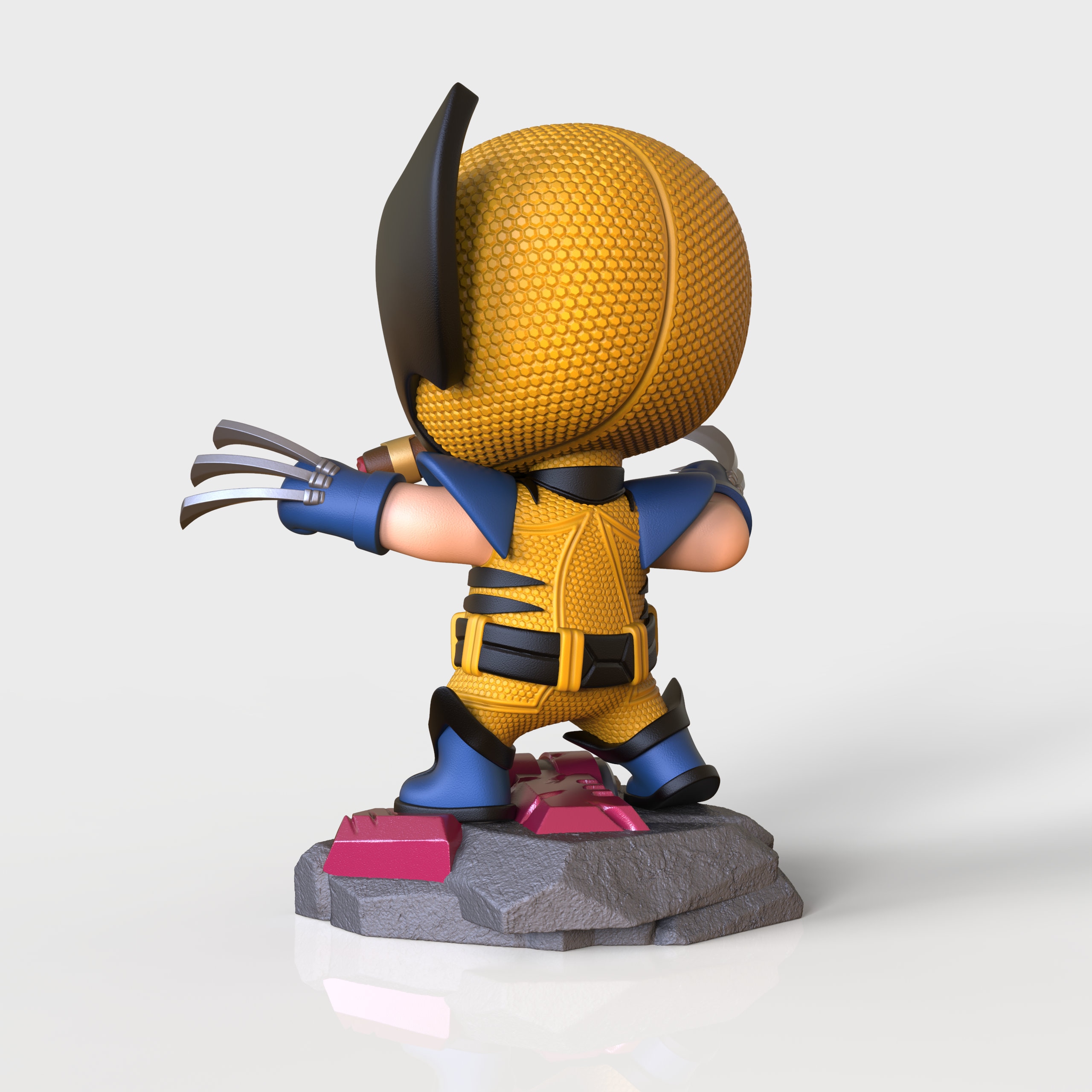 Chibi WOLVERINE STL 3D Printing Files High Quality Cute 3D Model Marvel ...
