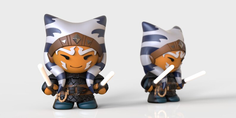 Chibi AHSOKA STL 3D Printing Files | High Quality | Cute | 3D Model ...