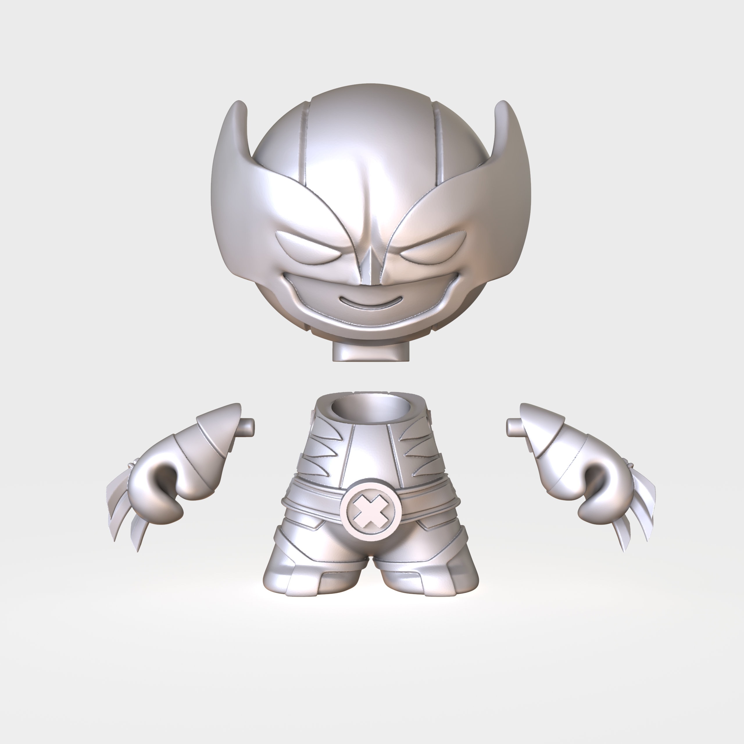 Chibi WOLVERINE STL Files - Marvel - Cute - 3d Printing - Etsy