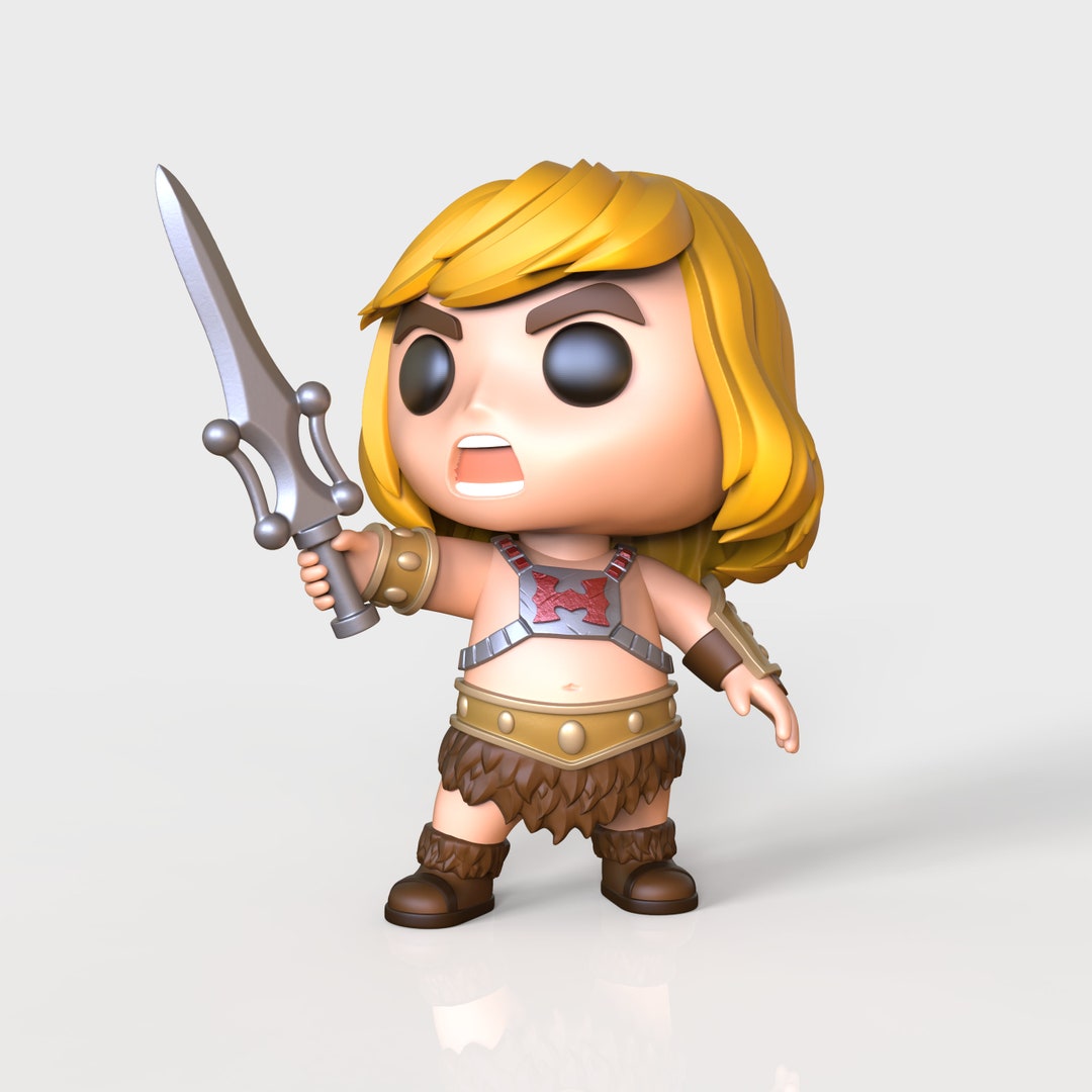Chibi HE-MAN STL 3D Printing Files | High Quality | Cute | 3D Model ...