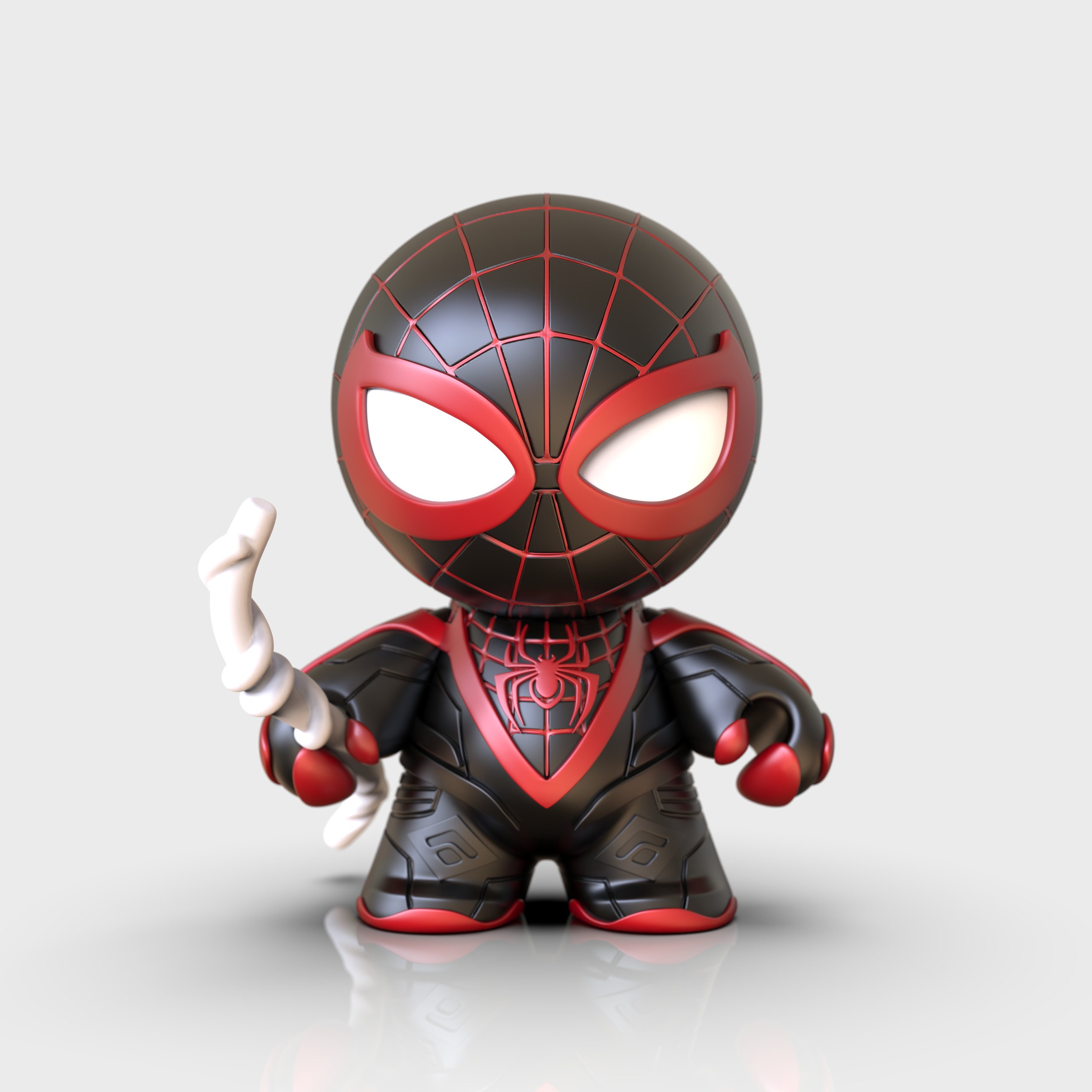 Chibi Miles Morales SPIDER-MAN STL 3D Printing Files | High Quality ...