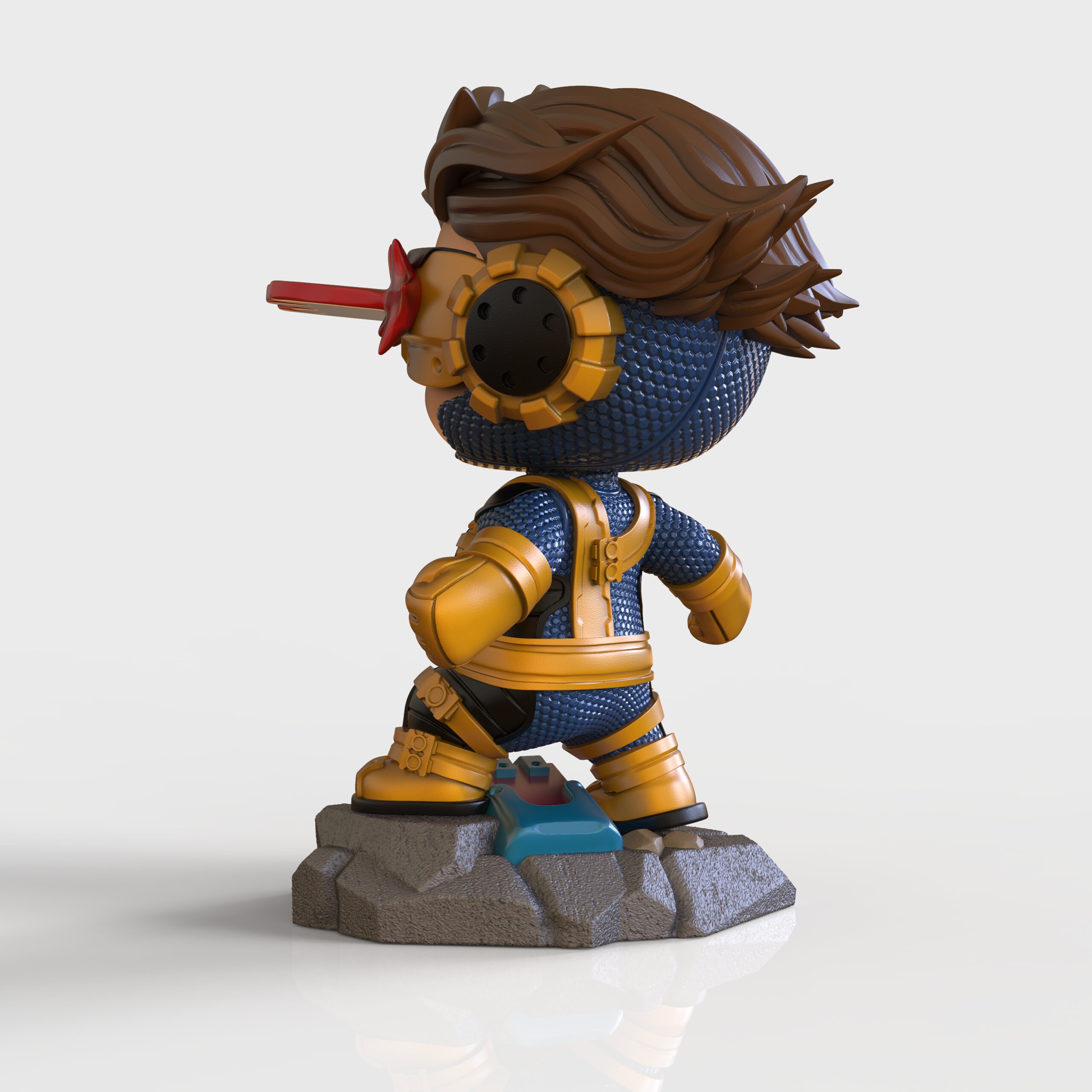Chibi Cyclops STL 3D Printing Files High Quality Cute 3D Model Marvel X ...