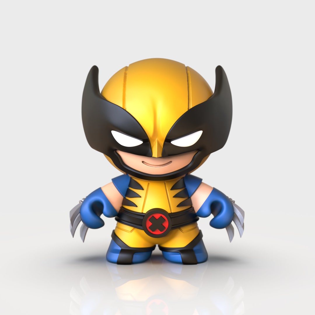 Chibi WOLVERINE STL Files - Marvel - Cute - 3d Printing - Etsy