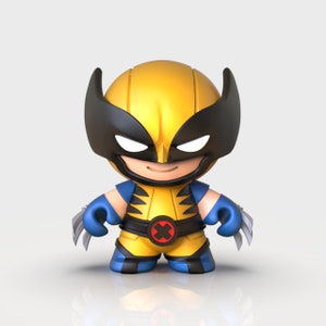 Chibi WOLVERINE STL Files - Marvel - Cute - 3d Printing - Etsy