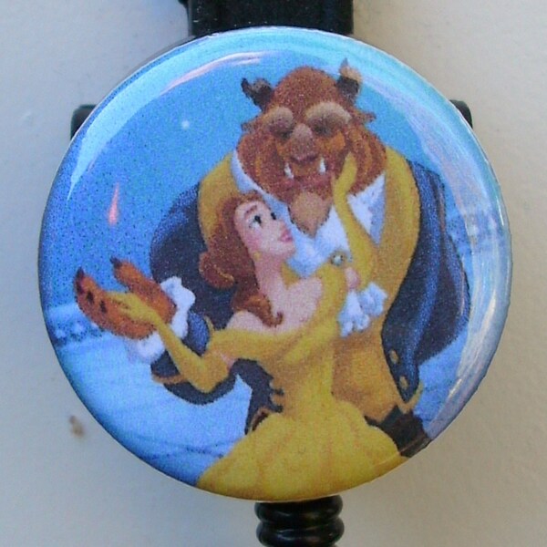 Beauty and the Beast' Badge Holder - Etsy Canada