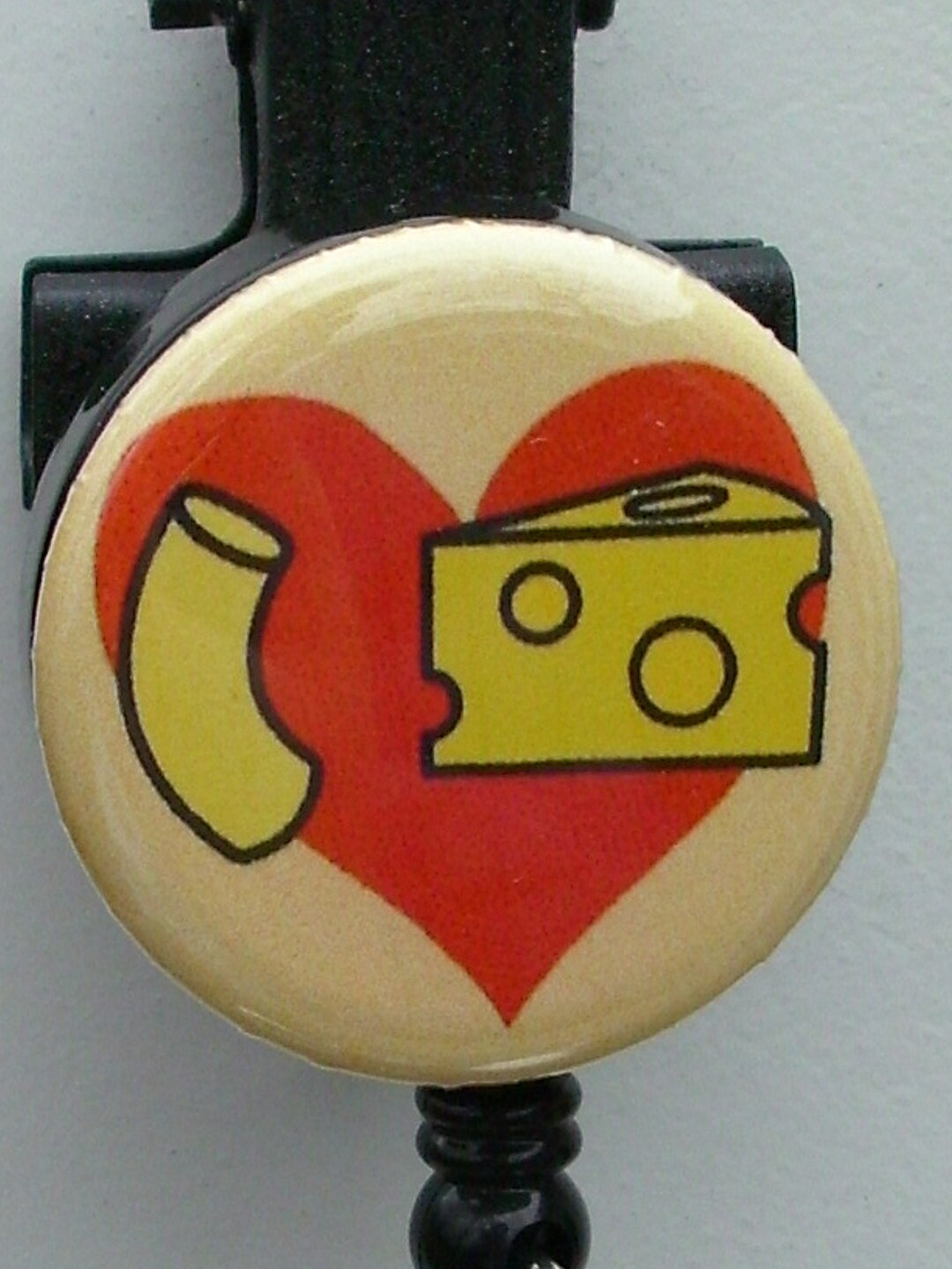 Funny Foodie "mac and Cheese Love/i Love Mac and Cheese" Badge Reel - Etsy