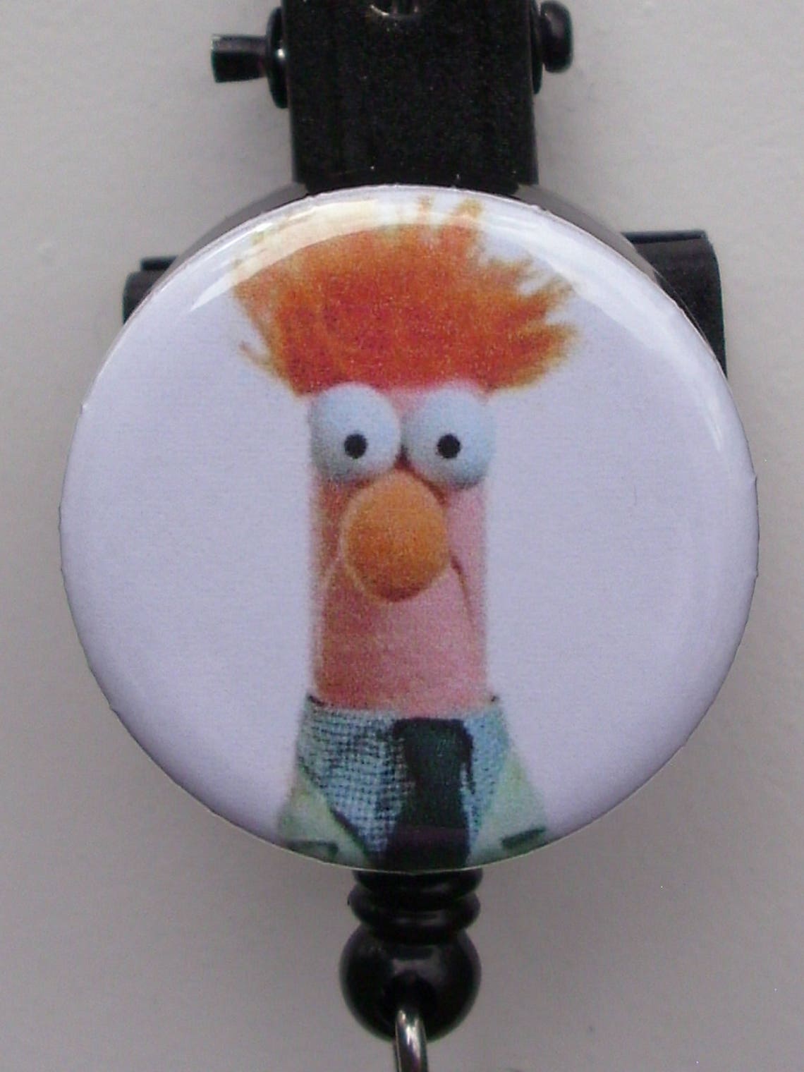Muppets "beaker" Badge Reel - Etsy