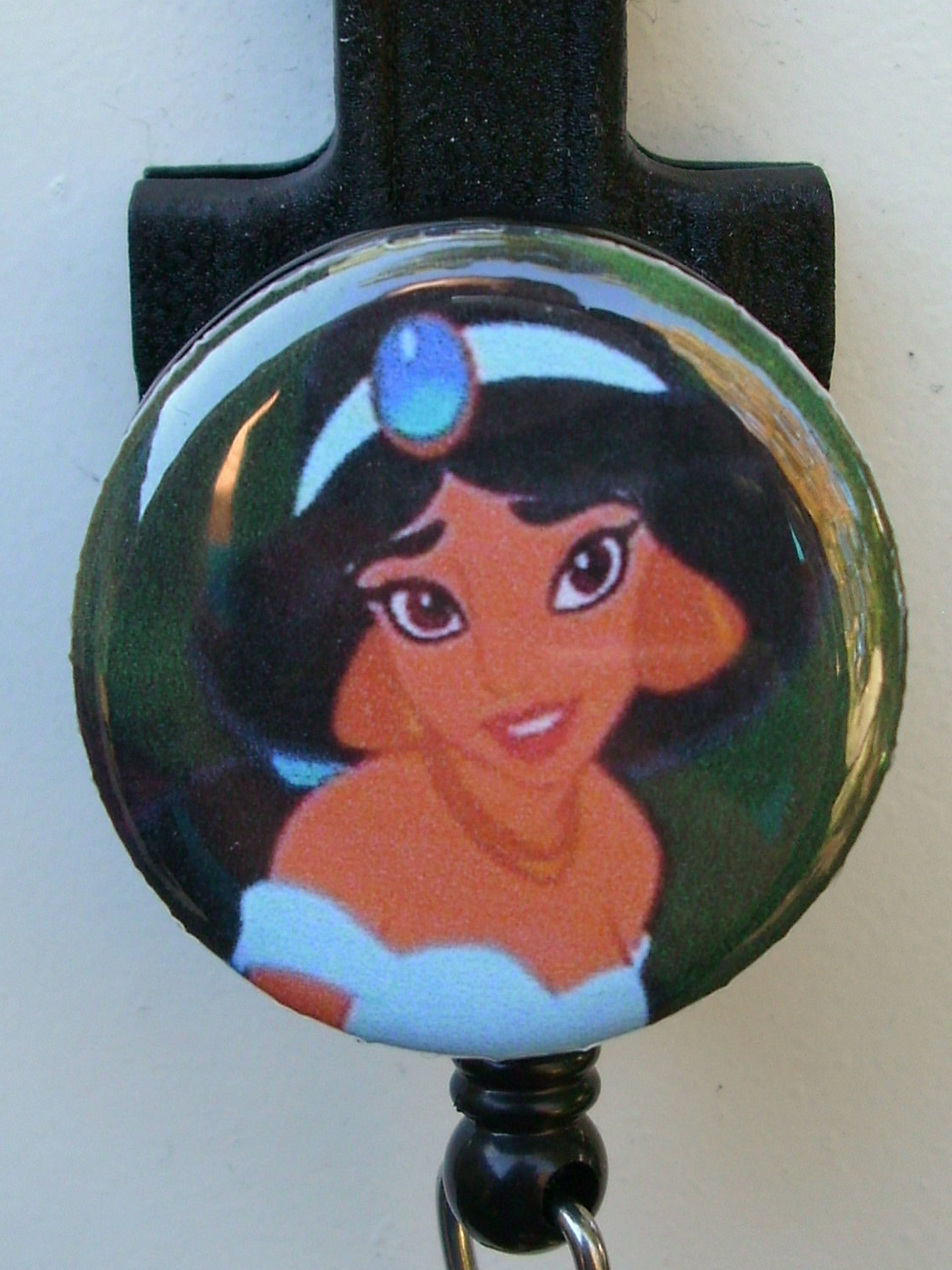 Disney Princess "jasmine" Badge Reel - Etsy