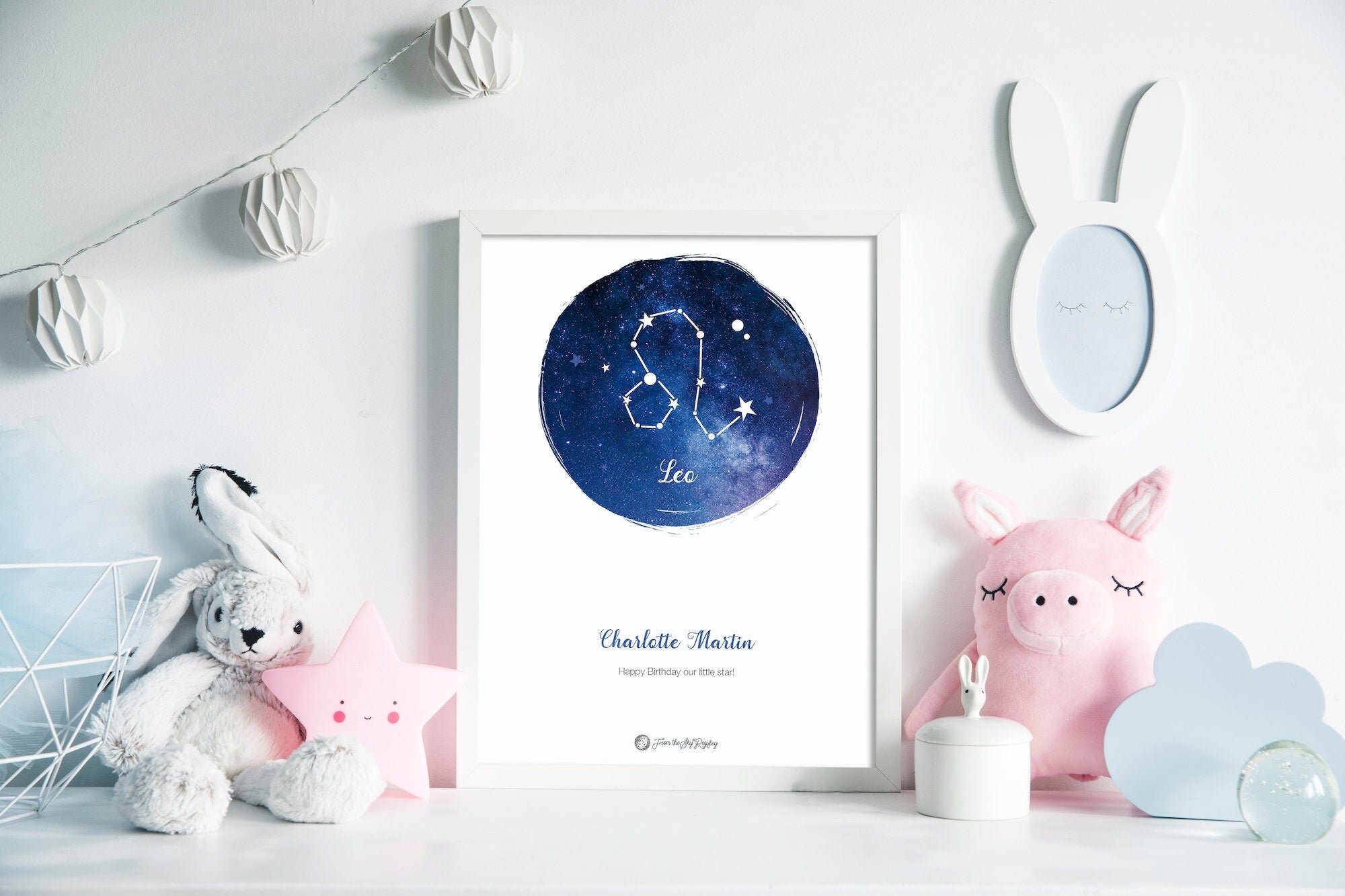 Personalised Zodiac Star Sign Constellation Print Gift - Etsy