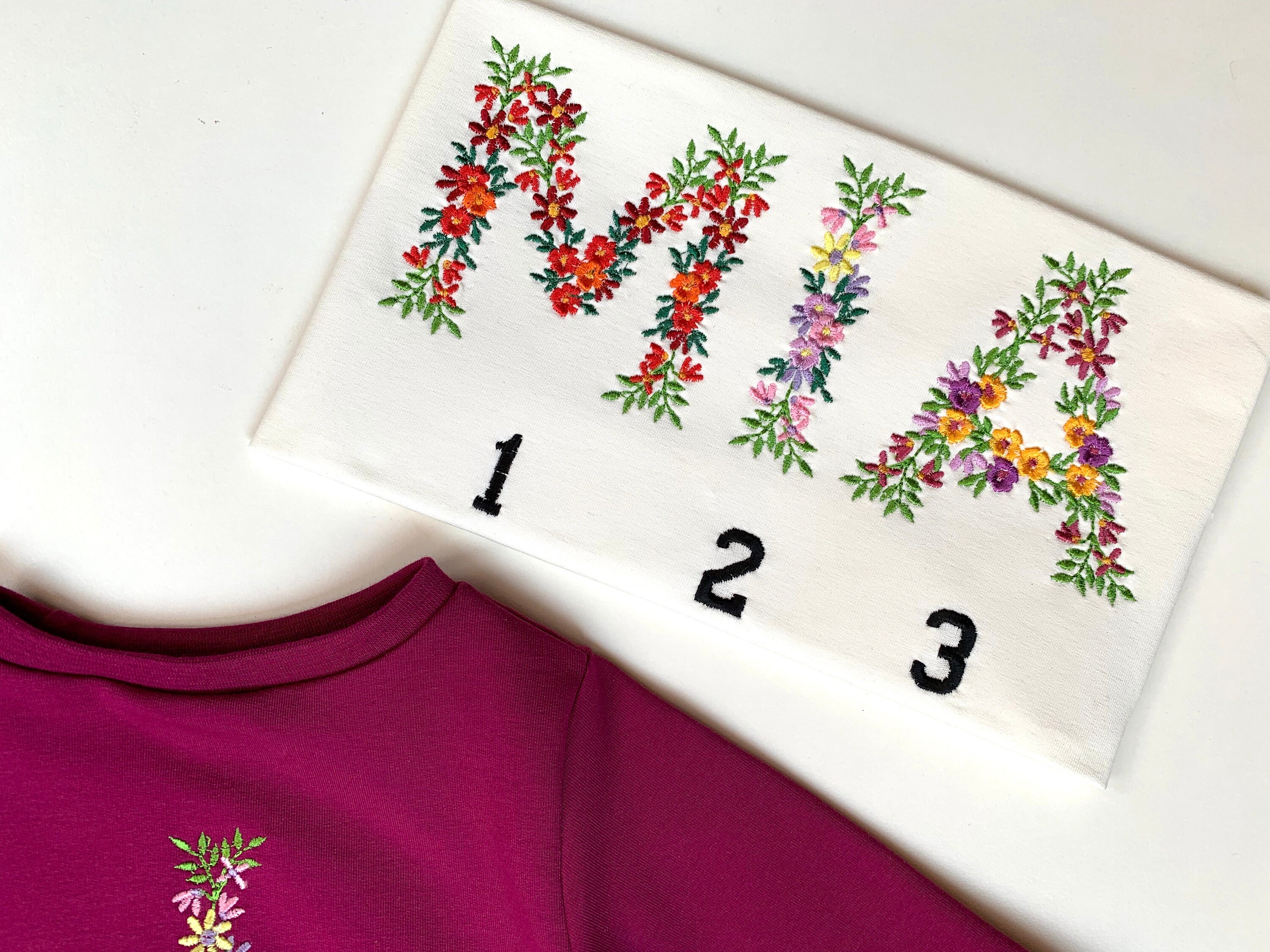 Personalised Sweatshirt Embroidered Floral Letter Sweatshirt Etsy